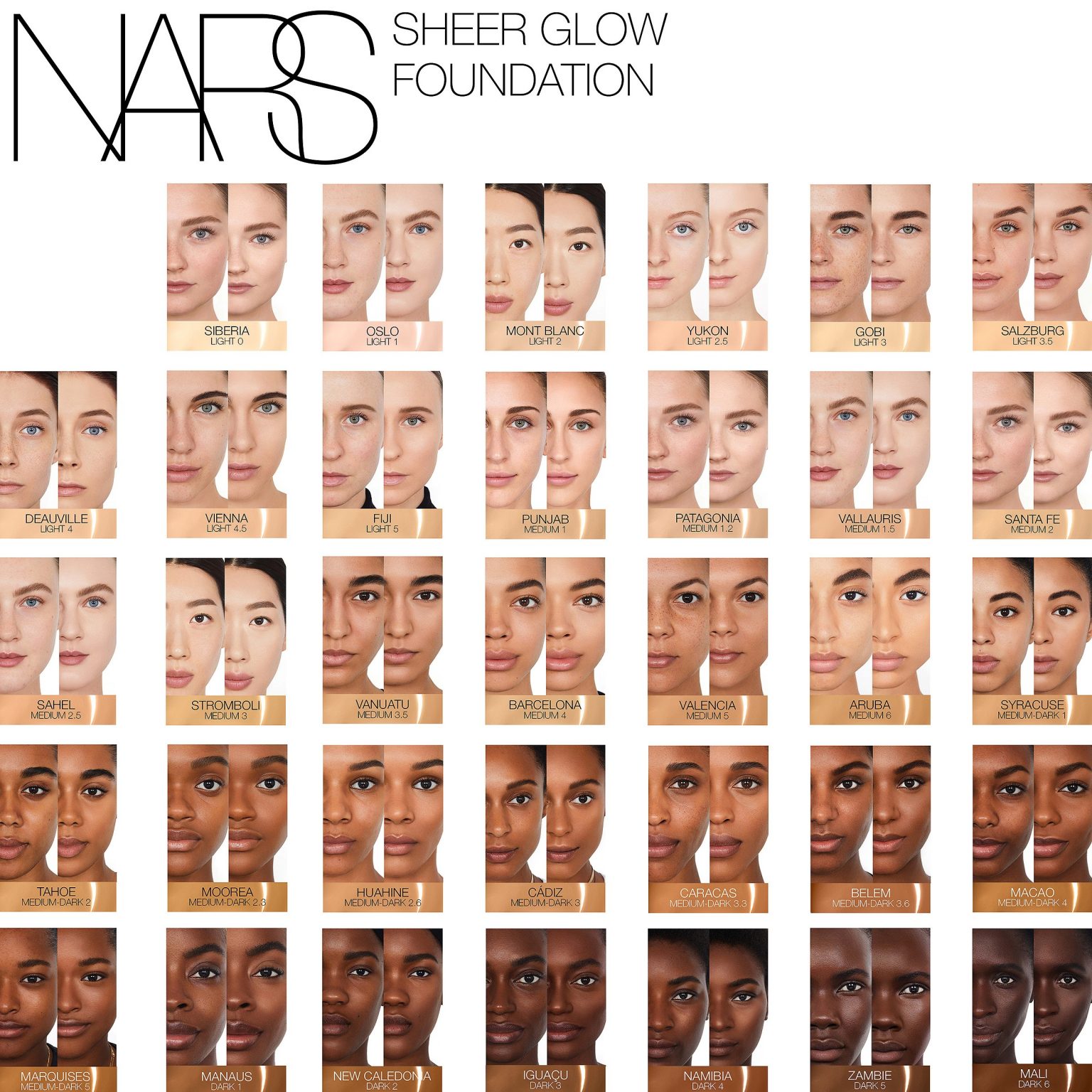 NARS SHEER GLOW FOUNDATION FOND DE TEINT ÉCLATANT - LUNÉA COSMETICS